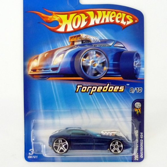 Mattel | Toys | Hot Wheels Overbored 454 48 Torpedoes 80 Blue Diecast ...